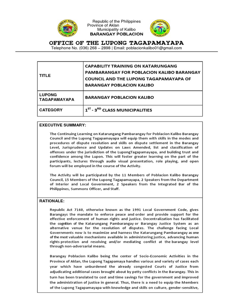 LTIA Project Proposal | PDF | Government | Justice