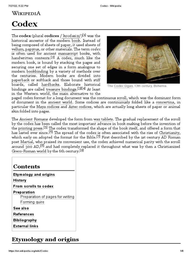 Codex: Etymology and Origins History From Scrolls To Codex Preparation ...