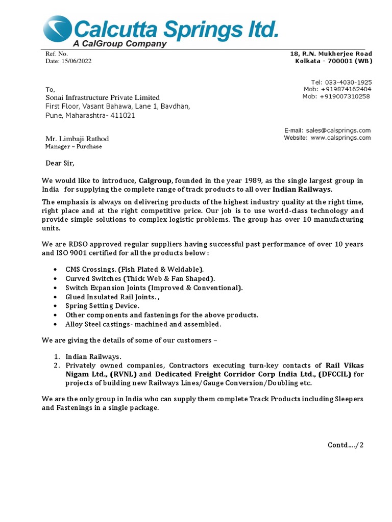 Introduction Letter Format. | PDF | Sustainable Transport | Land Transport