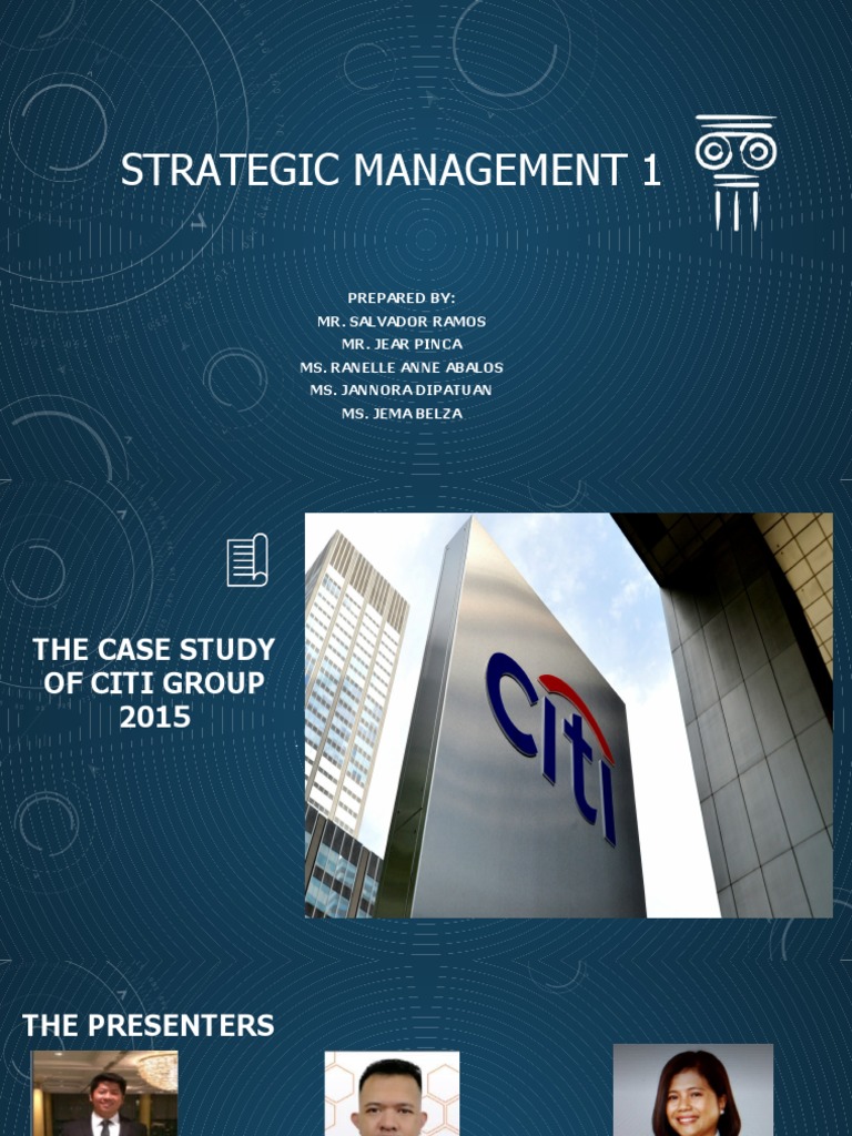 Strategic Management | PDF | Citigroup | Banks