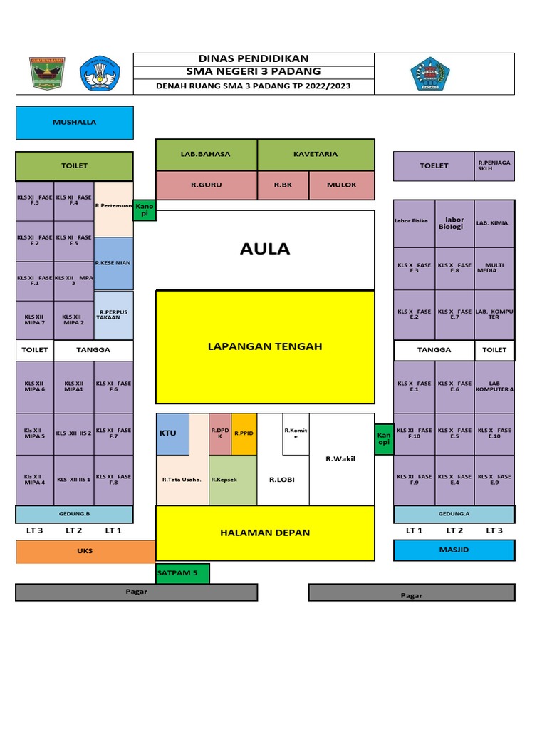 Denah Ruang TP 2223 | PDF
