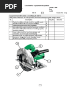 Air Blower Checklist PDF | PDF