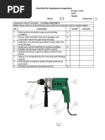 Air Blower Checklist PDF | PDF
