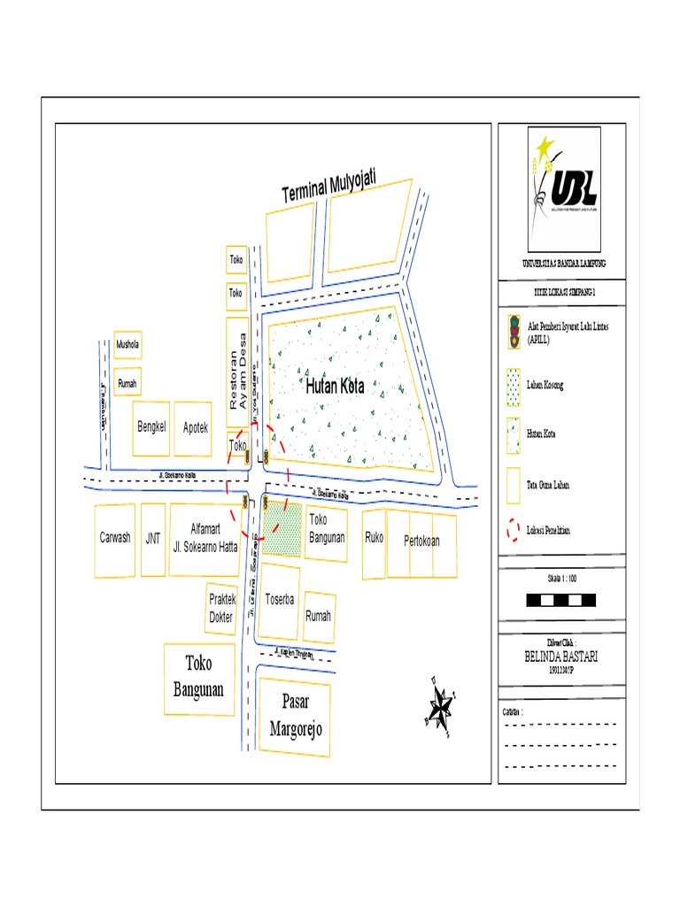Peta Simpang Mulyojati-Model | PDF
