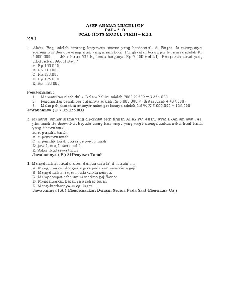 Asep-Hots-Fikih-Kb 1-4 | PDF | Politik | Hukum