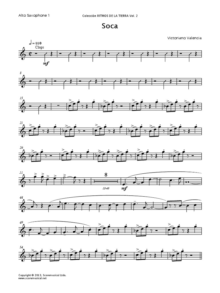 Soca - Alto Saxophone 1 | PDF
