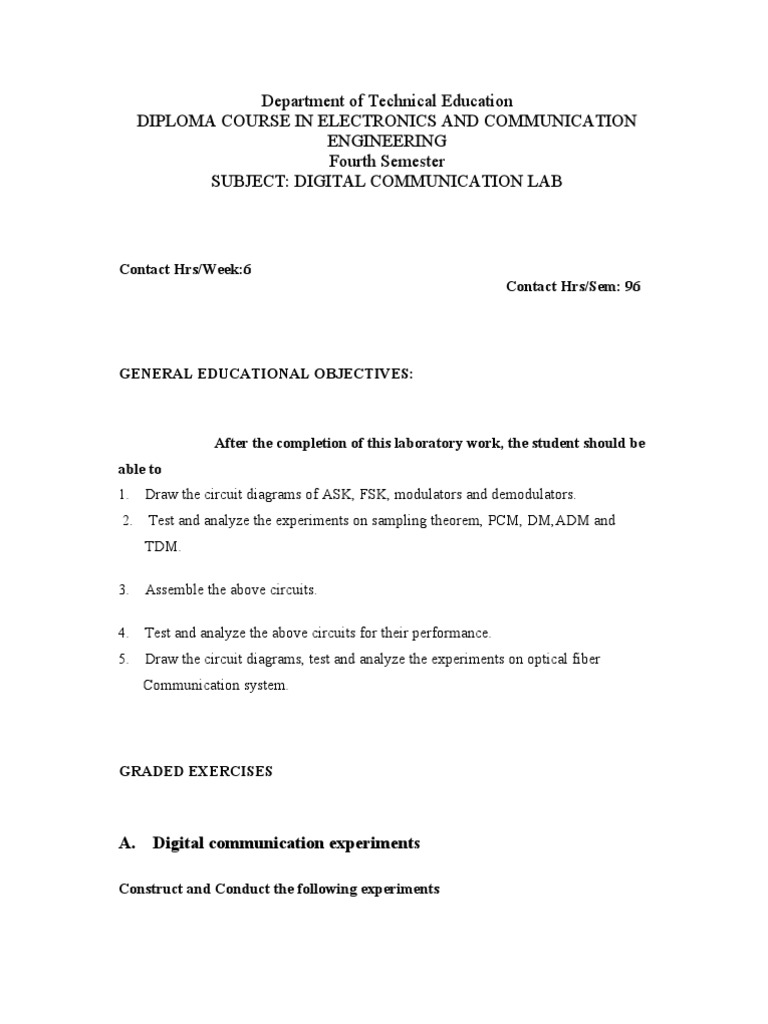 DC Lab | PDF | Modulation | Data Transmission