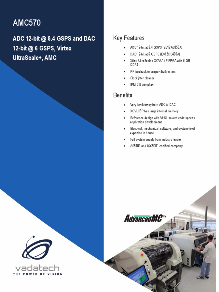 Adc 12-Bit at 5.4 Gsps and Dac 12-Bit at 6 GSPS, Virtex Ultrascale+, Amc | PDF | Field ...