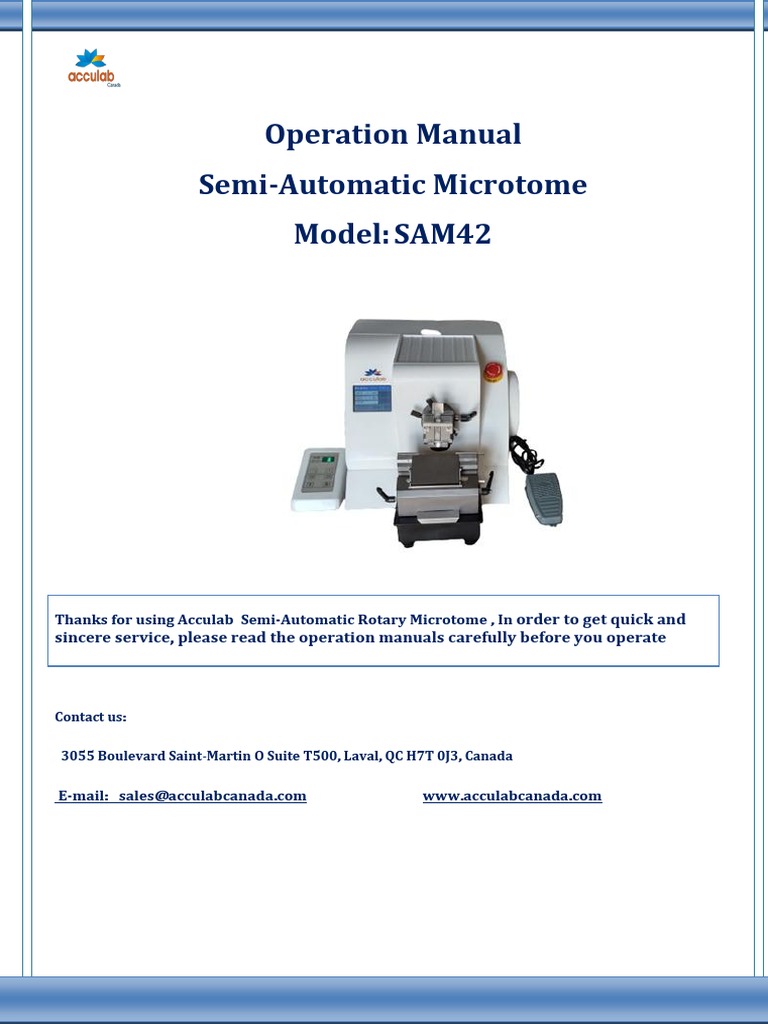 SAM42 Operation Manual | PDF | Knife | Blade