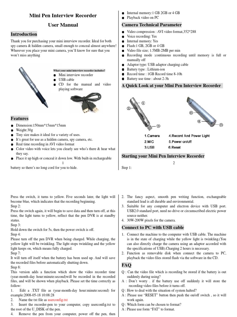 4GB Pen User Manual | PDF | Usb | Personal Computers