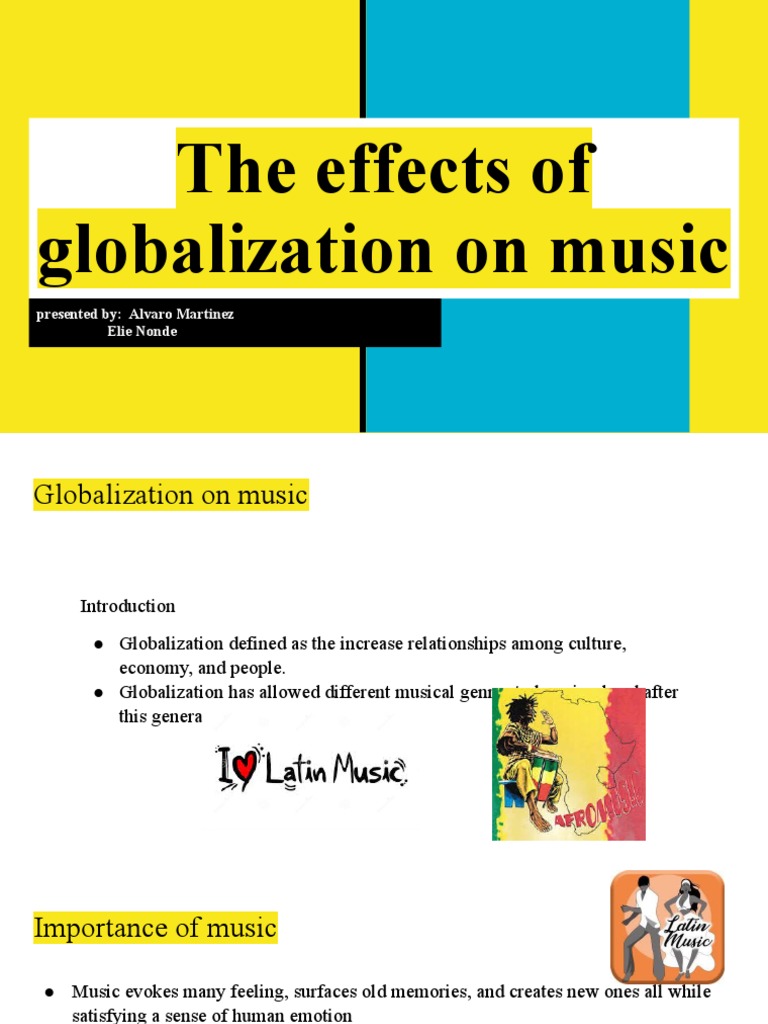 The Effects of Globalization On Music | PDF