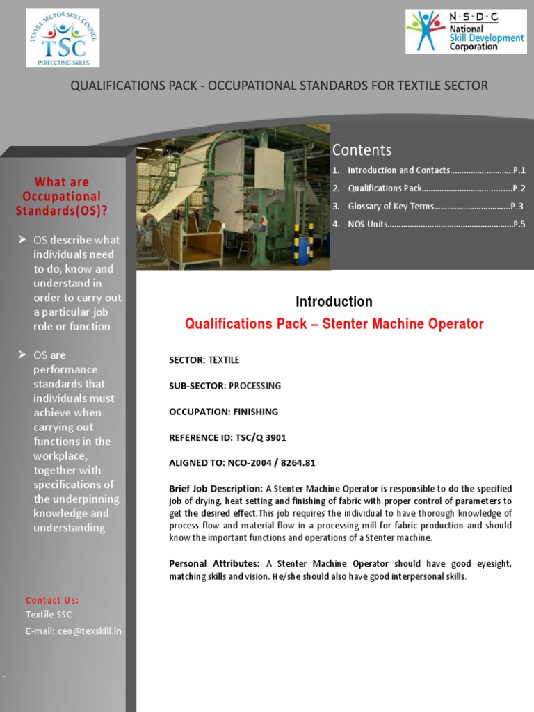 Stenter Machine Operator Guide | PDF | Textiles | Function (Mathematics)