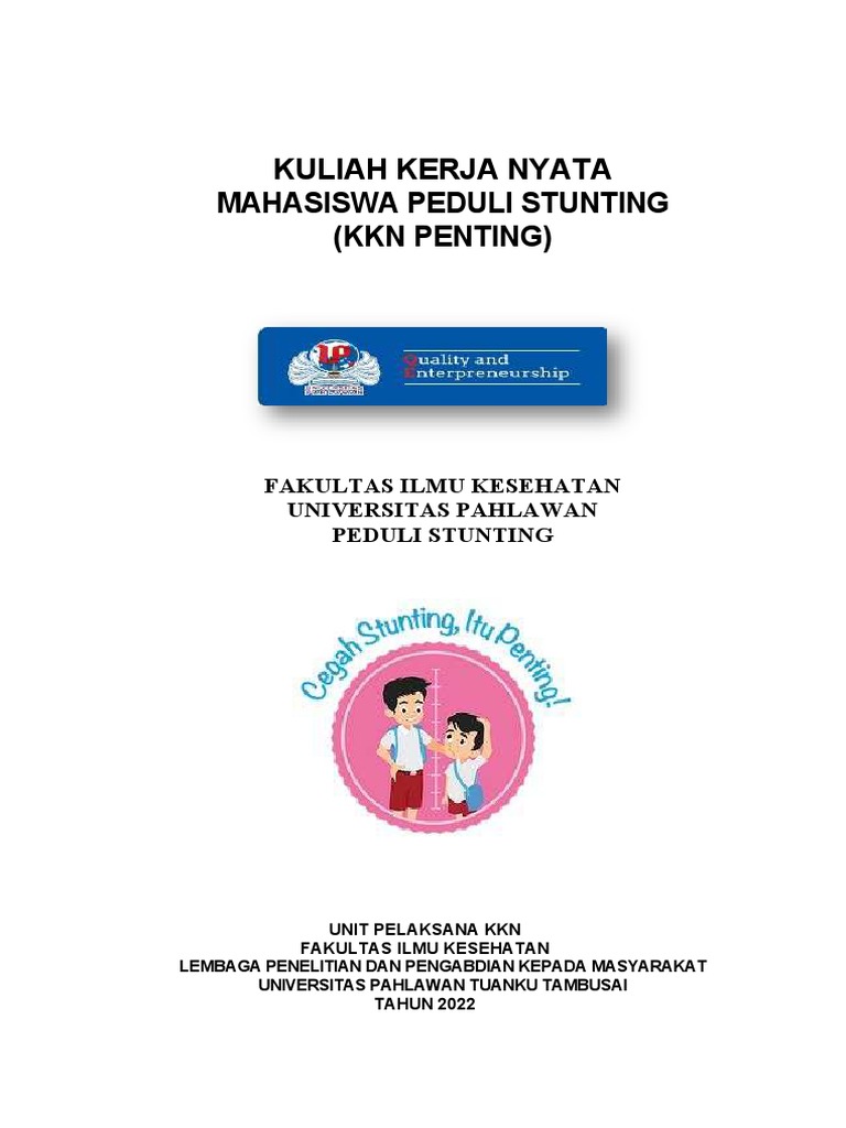 Buku Panduan KKN Stunting Fik Up 2022 | PDF