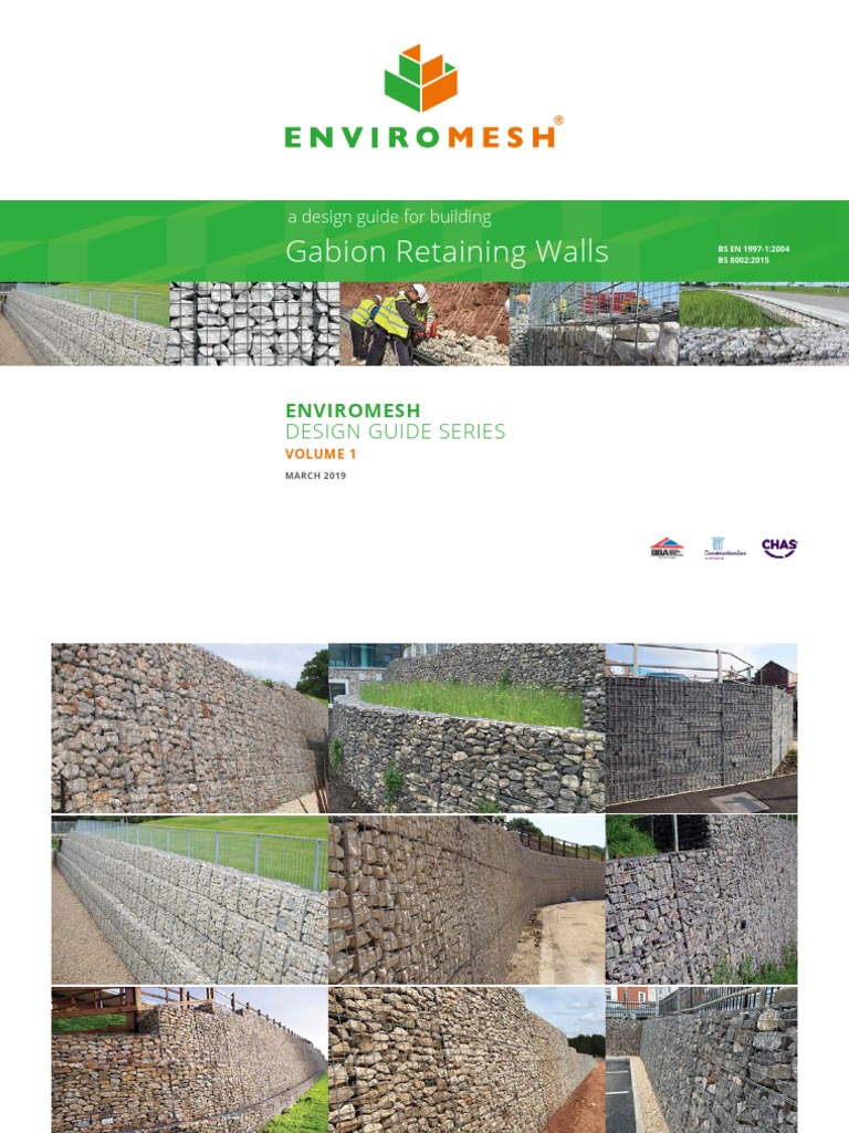 Design Guidelines For Construction of Gabion Wall | PDF | Clay | Silt