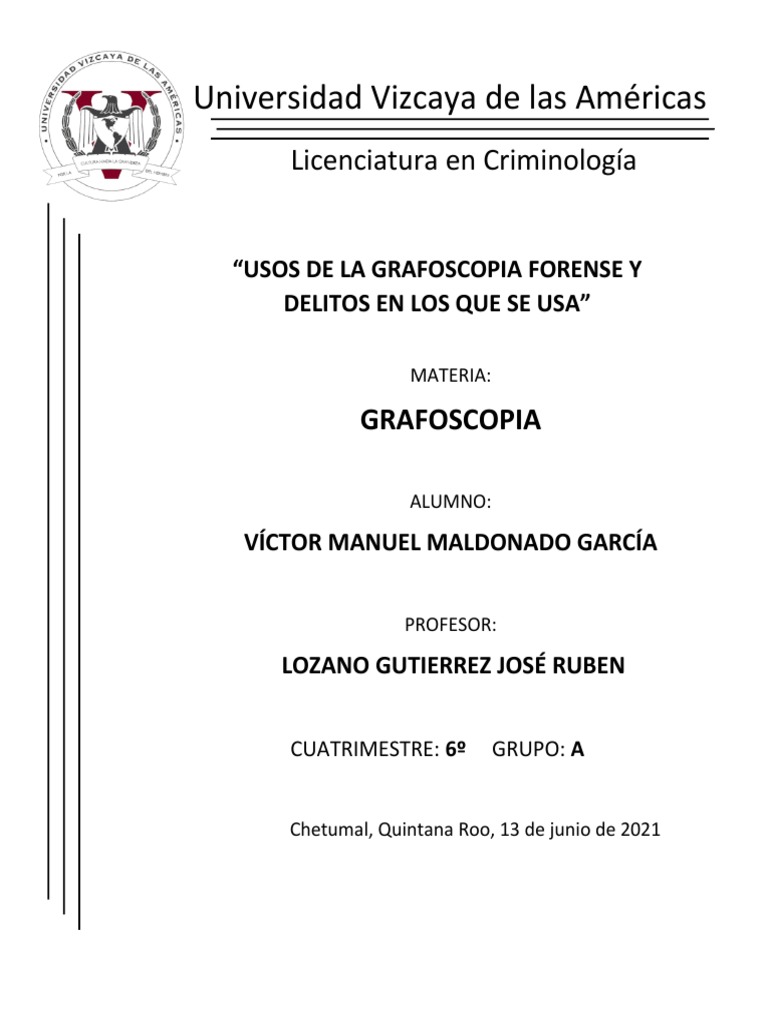Ensayo Sobre La Grafoscopia | PDF | Escritura