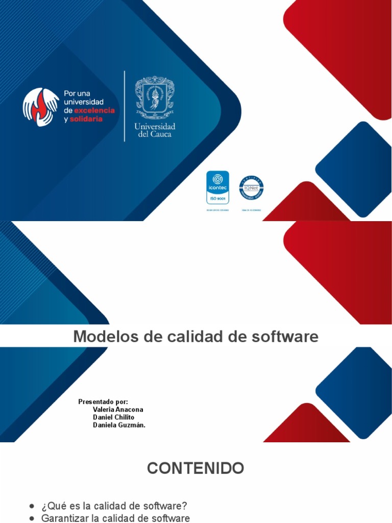 Modelos de Calidad Del Software | PDF | Software | Calidad (comercial)