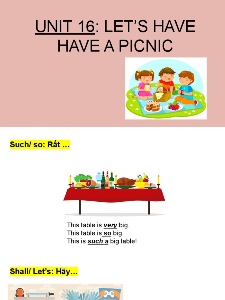 Unit 16 - Let's Have A Picnic | PDF