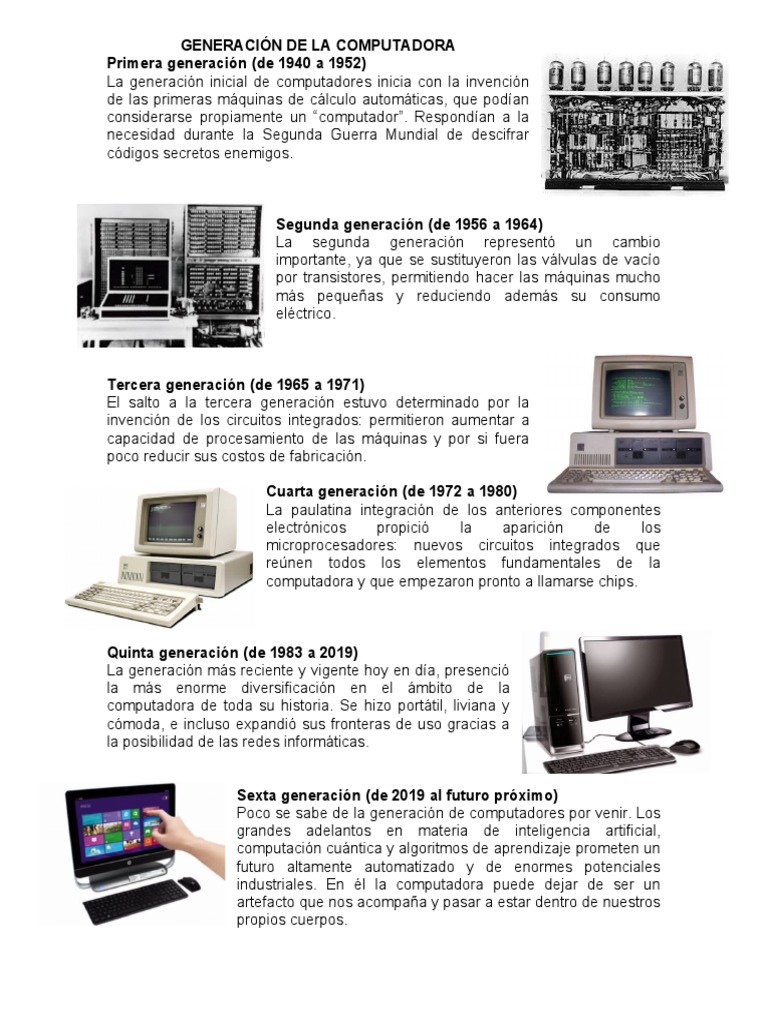 Generación de La Computadora | PDF | Arte | Informática