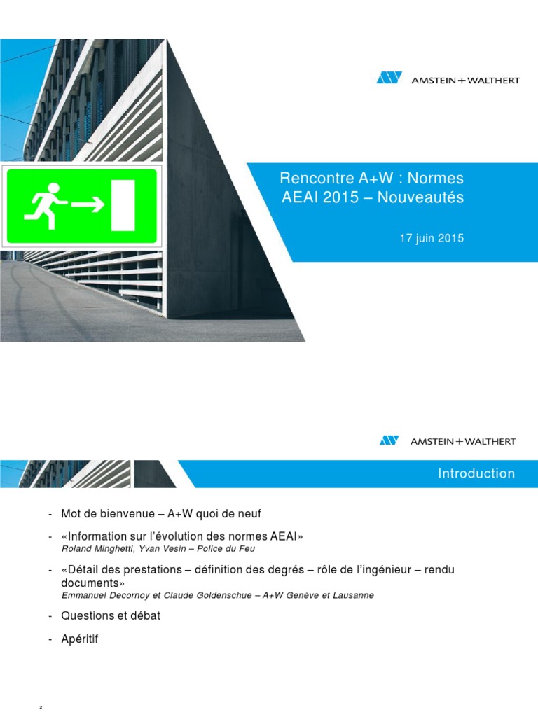 Normes AEAI 2015 : Assurance qualité incendie | PDF | Assurance | Sécurité