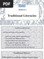 Traditional Literacies | PDF | Literacy | Learning