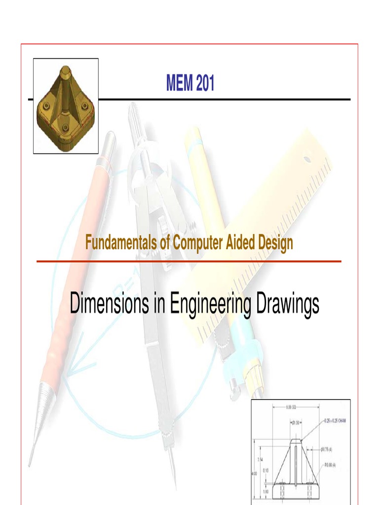 Dimensions in Engineering Drawin | PDF | Angle | Dimension