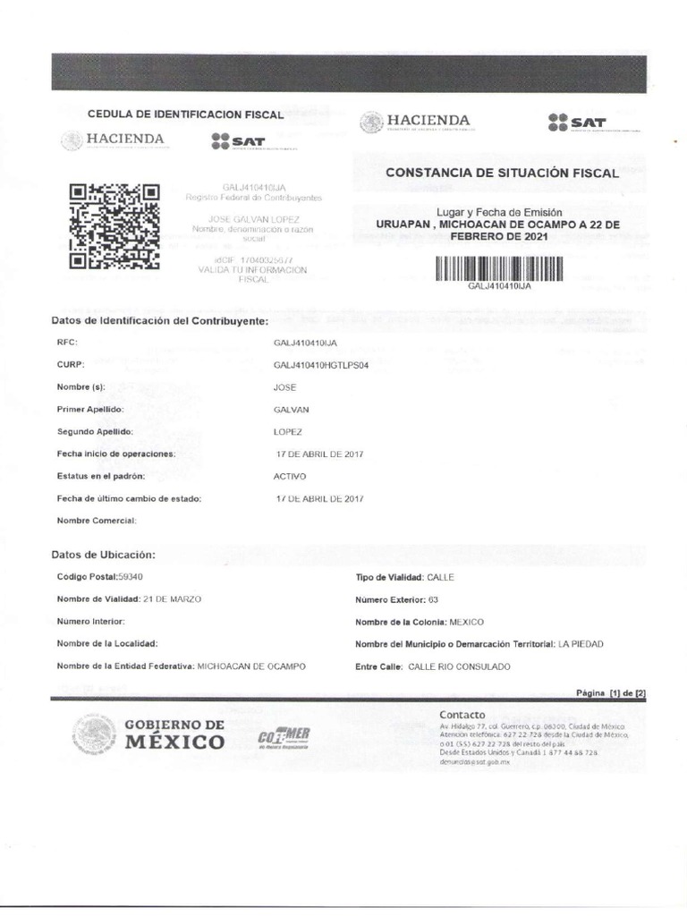 RFC Juan Galvan | PDF