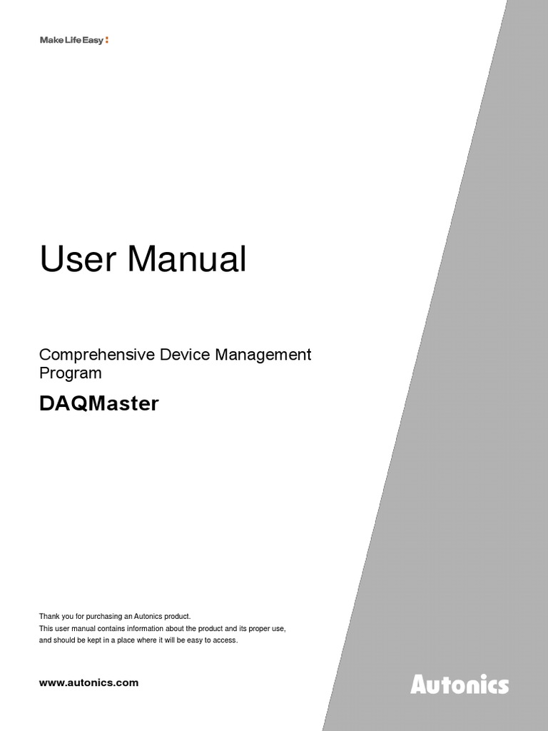 Autonics Daqmaster Manual | PDF | Computer File | Icon (Computing)