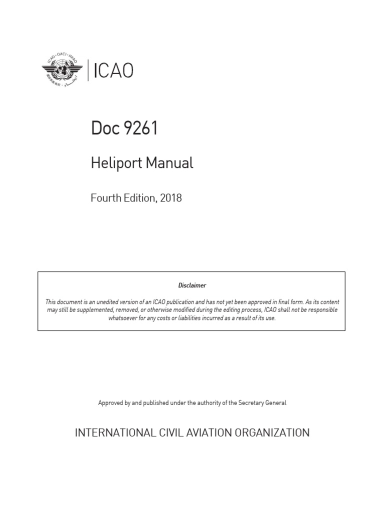 9261-Heliport Manual-Part 1 Heliport Offshore | PDF