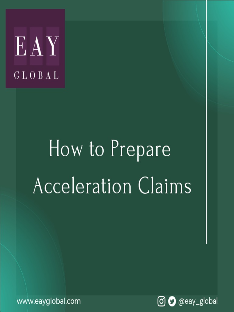 Acceleration Claims Guide | PDF