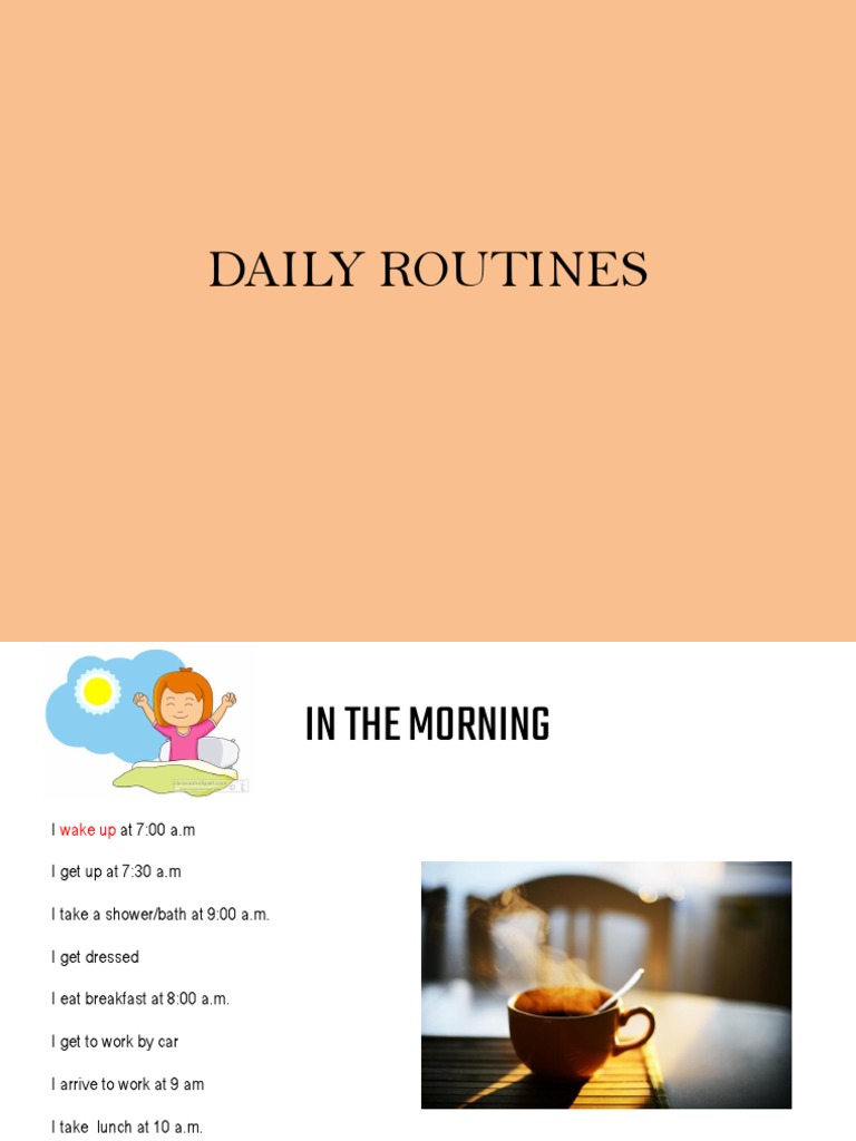 Julia's Daily Routine Overview | PDF | Lunch | Cuisine