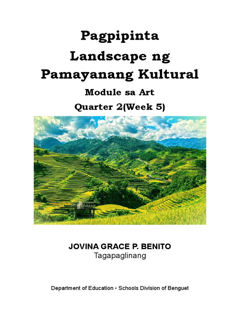 Passed - 834-13-21MELCS - Benguet - Pagpipinta - Landscape NG Pamayanang Kultural | PDF