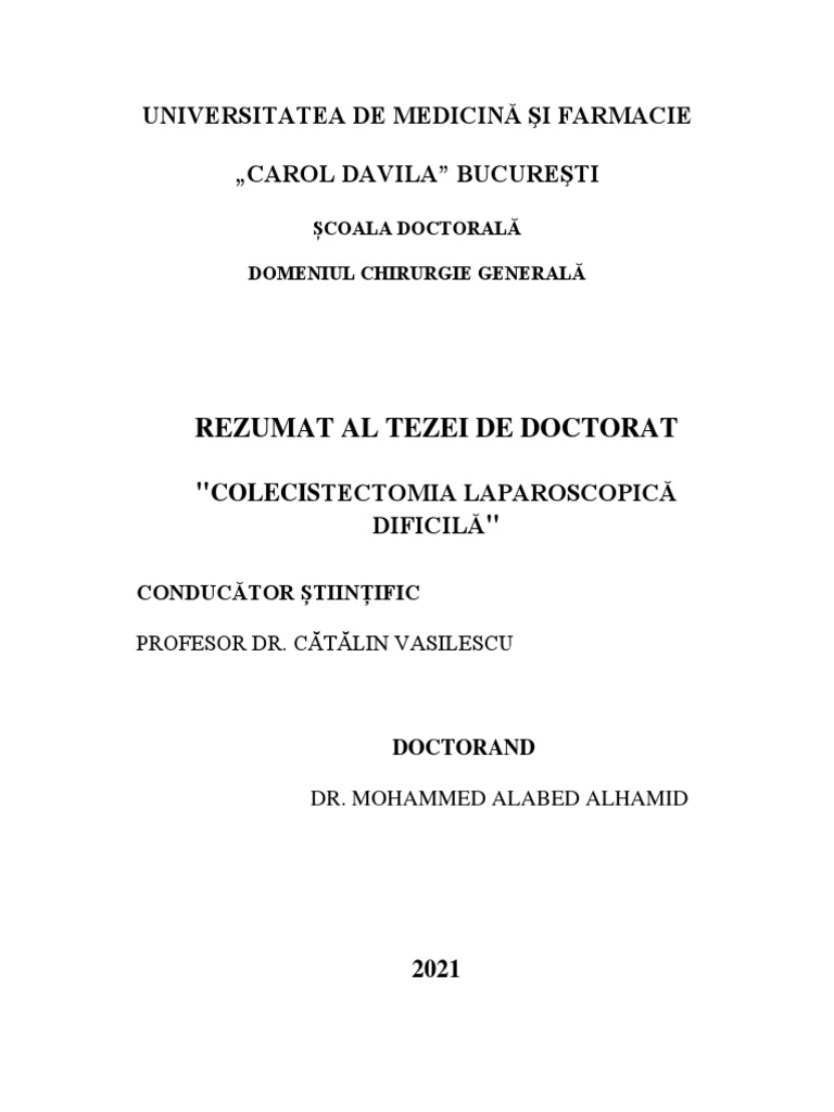 REZUMAT | PDF
