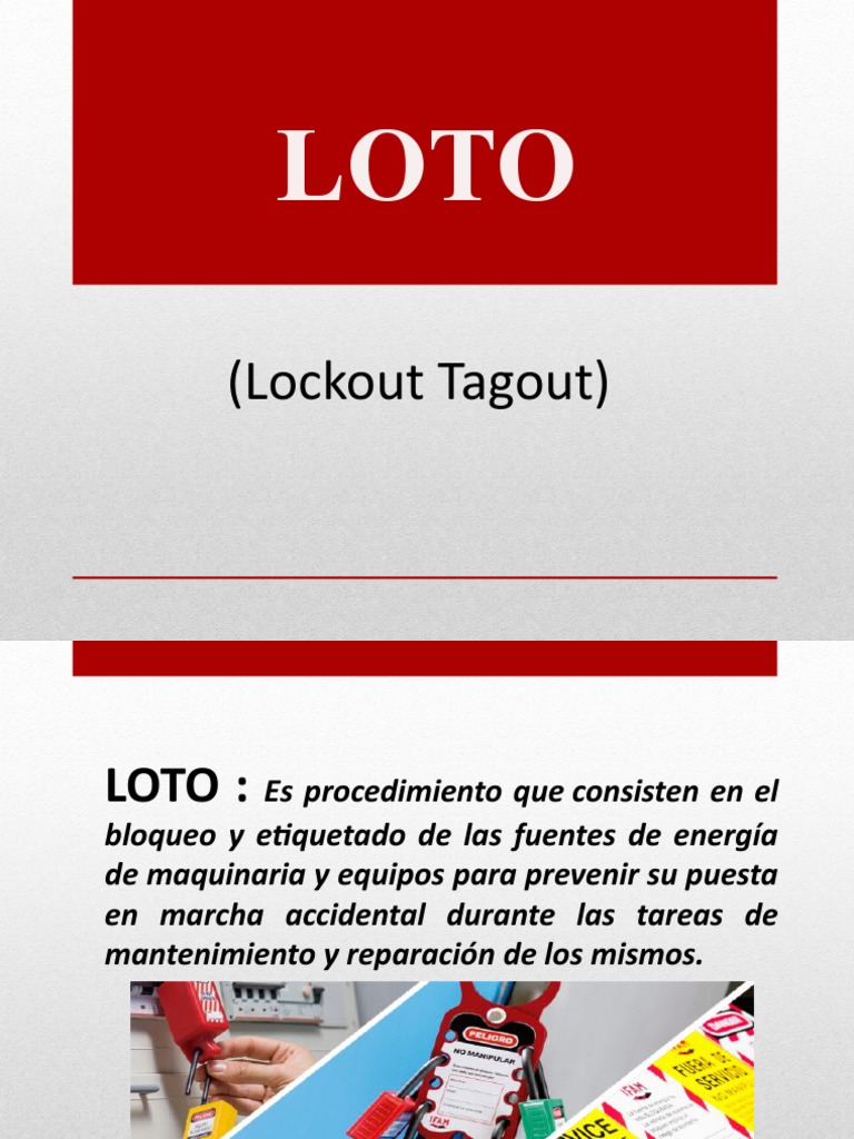 Procedimiento LOTO: Seguridad y Pasos | PDF | Resistencia Eléctrica y ...