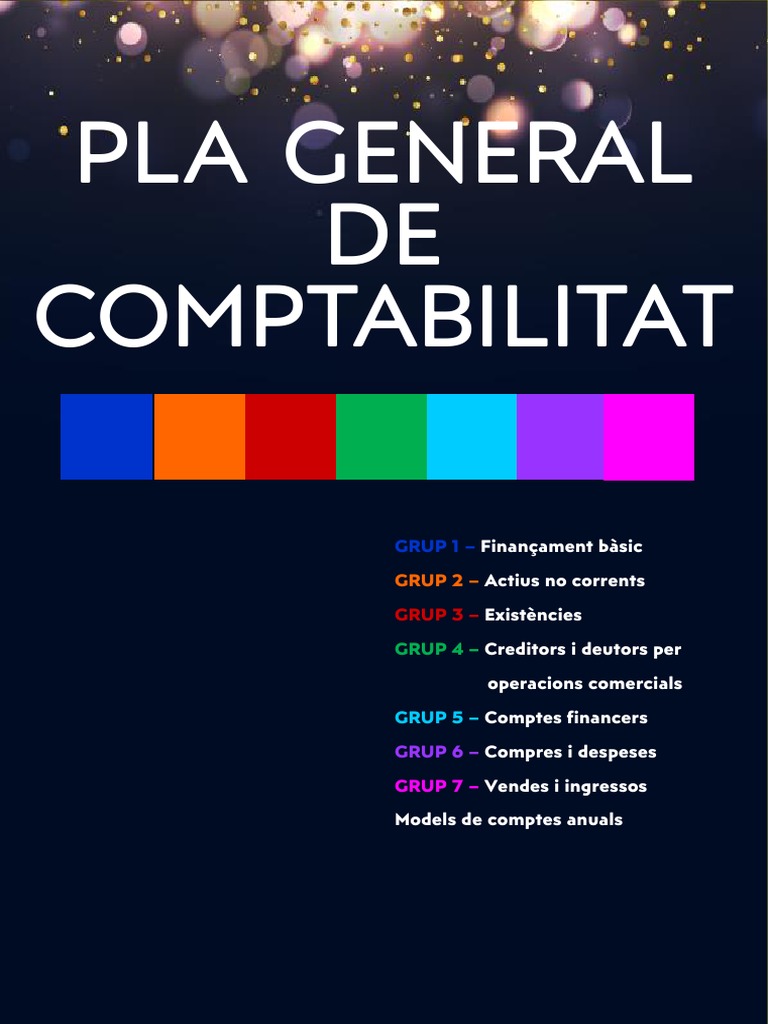 Pla General de Comptabilitat | PDF
