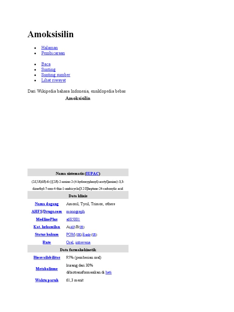 Amoksisilin | PDF | Kesehatan Holistik