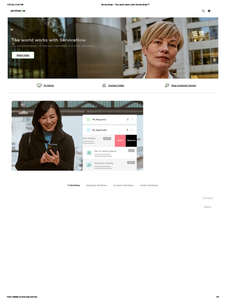 ServiceNow - The World Works With ServiceNow™ | PDF | Internet Privacy ...