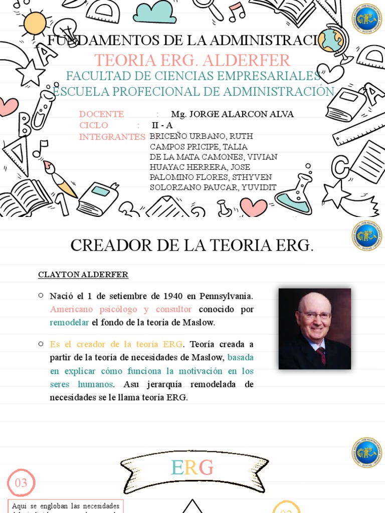 La Teoria Erg de Alderfer | PDF | Motivación | Motivacional