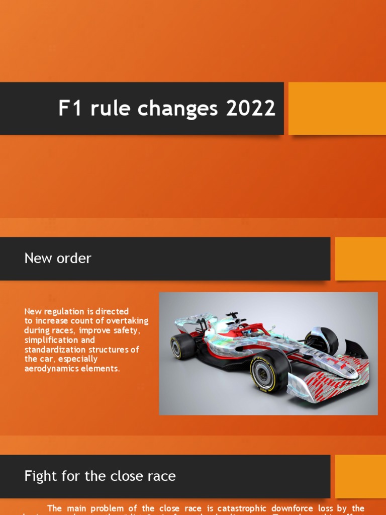 F1 Rule Changes 2022 | PDF | Business | Computers