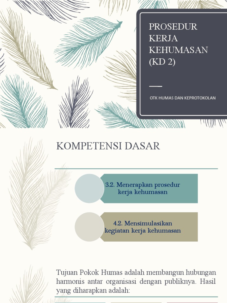 KD 2 - Prosedur Kehumasan | PDF