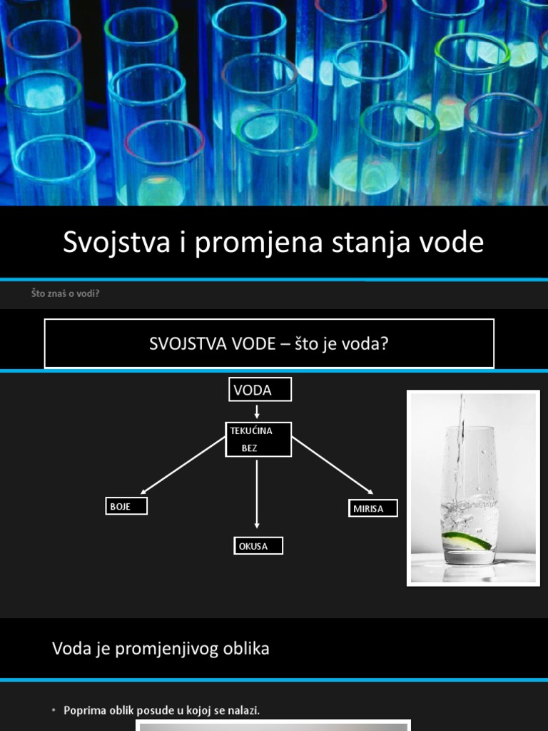 Svojstva I Promjena Stanja Vode: Što Znaš o Vodi? | PDF