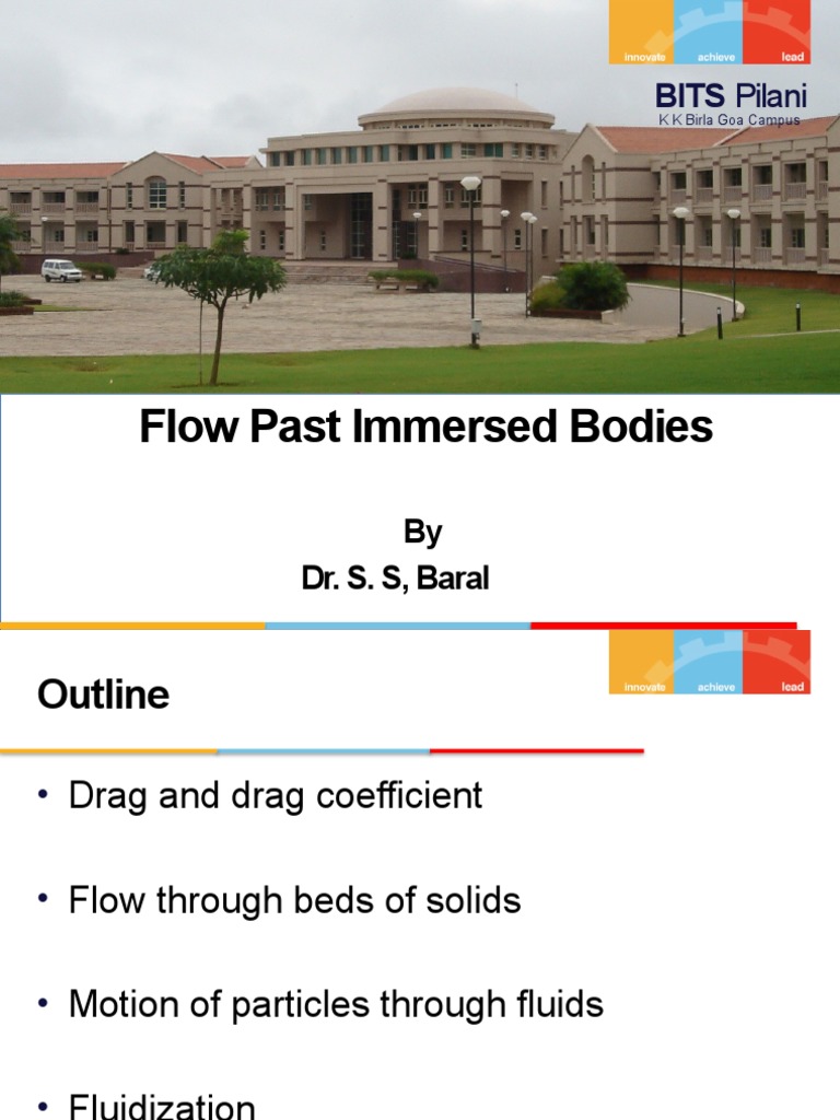 Lect Flow Past Immersed Bodies | PDF | Drag (Physics) | Fluid Dynamics
