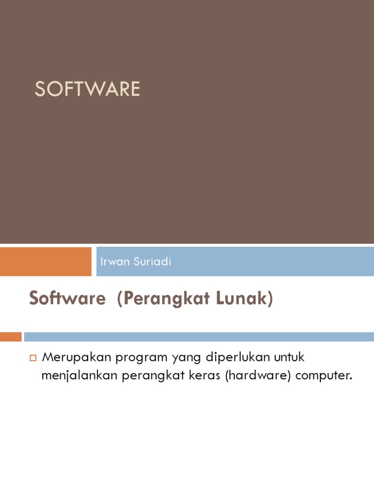 Bab 3 Materi Software Komputer | PDF