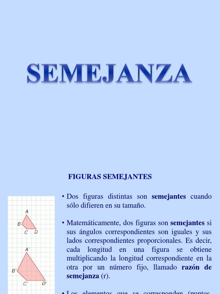 Geometría De Semejanza En La Vida Real Descubre El Teorema De