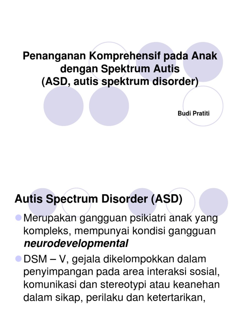 Terapi Komprehensif Pada Gangguan Spektrum Autisme | PDF | Sains ...