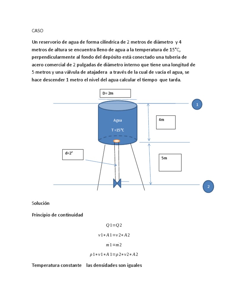 CASO Tuberias 2 | PDF | Ingeniería de Procesos | Cantidades fisicas