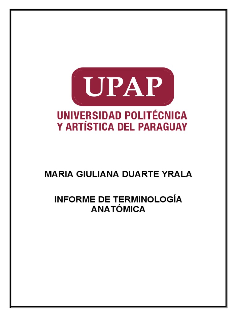 Terminología Anatómica | PDF | Términos anatómicos de ubicación | Anatomía