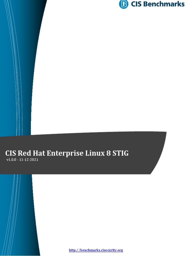 Cis Red Hat Enterprise Linux 8 Stig Benchmark V100 Pdf Sudo Operating System 
