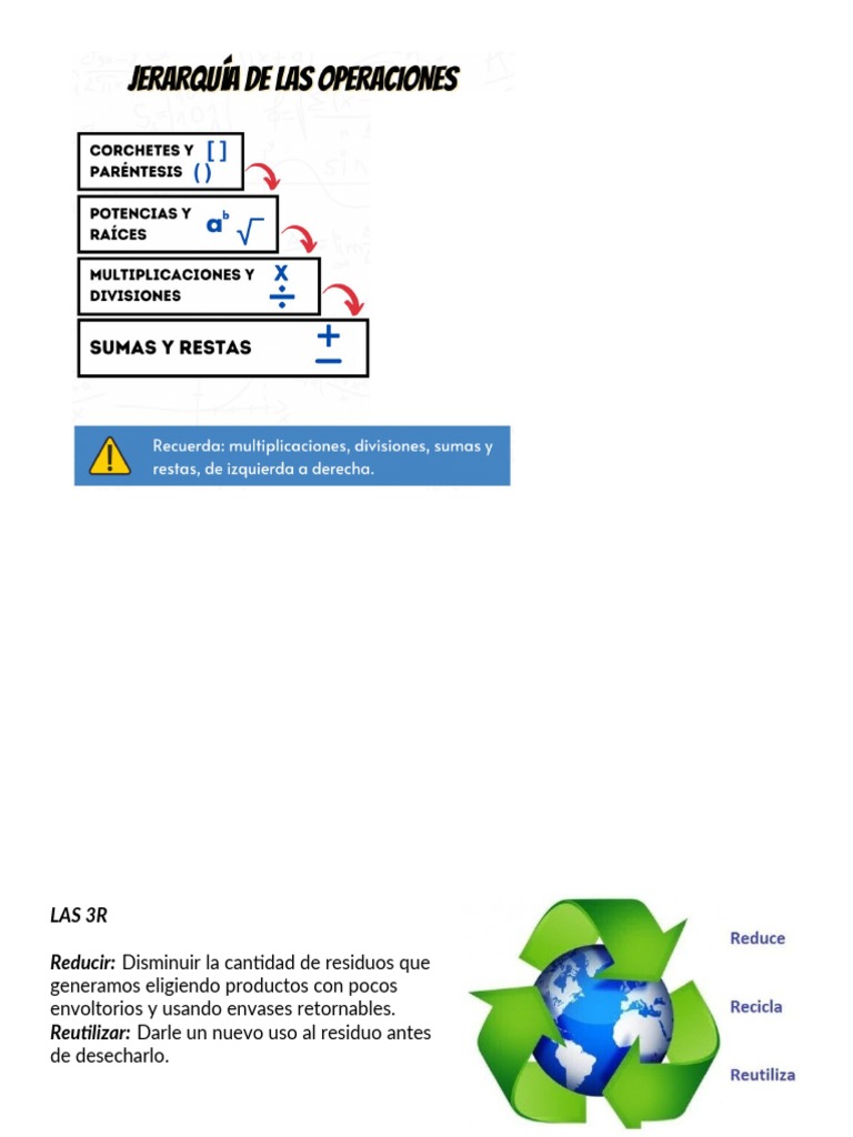 Las 3 R: Reciclar, Reutilizar y Rehusar | PDF