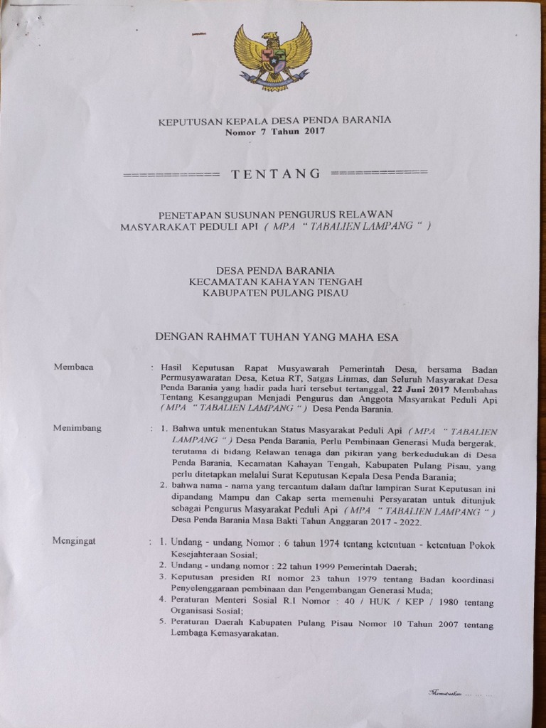 SK MPA Desa Penda Barania 24-May-2022 11-35-10 | PDF