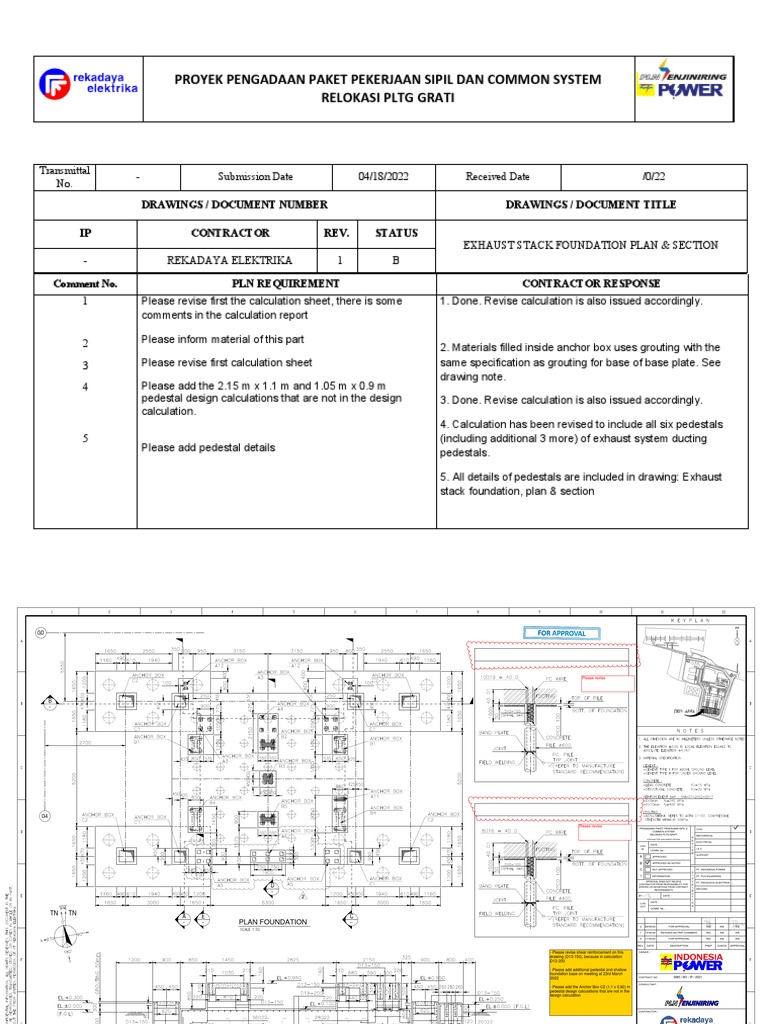222501-00-S-18-UHN-002-1 R2 Exhaust Stack FDN Plan 1 of 2 Sign 180522 ...
